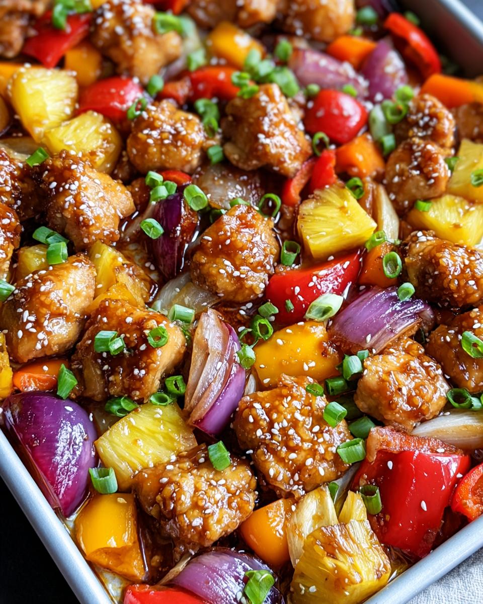 Irresistible Hawaiian Chicken Sheet Pan Dinner in 30 Minutes - yummydiches